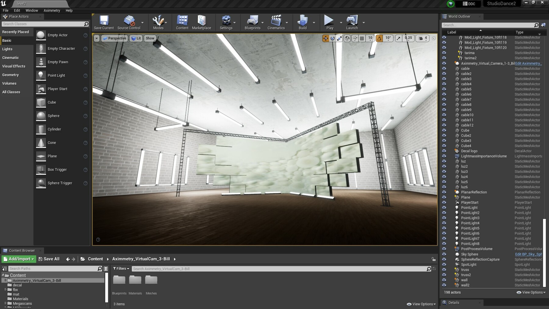 ArtStation - Virtual Set. Unreal Engine - Aximmetry. Yoga Studio. | Game Assets