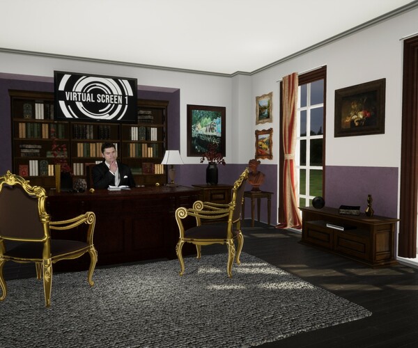 Artstation Virtual Set Unreal Engine Aximmetry Library Game Assets