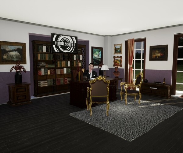 Artstation Virtual Set Unreal Engine Aximmetry Library Game Assets