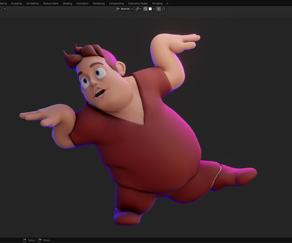 ArtStation - Pack 5 Rigged Gymer Characters In Blender 3.0 | Game Assets