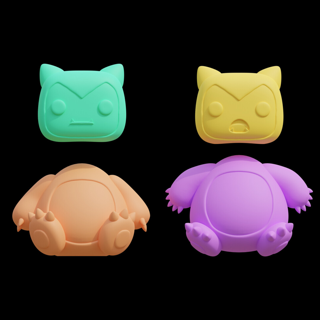 ArtStation - Two Poses Pack Snorlax | Resources