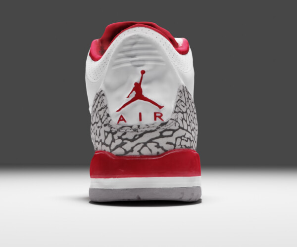 ArtStation - Jordan 3 Retro Cardinal (GS) | Game Assets