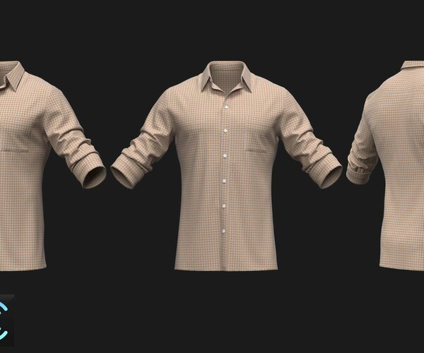 ArtStation - Male shirts pack / Marvelous Designer / Clo 3D project ...