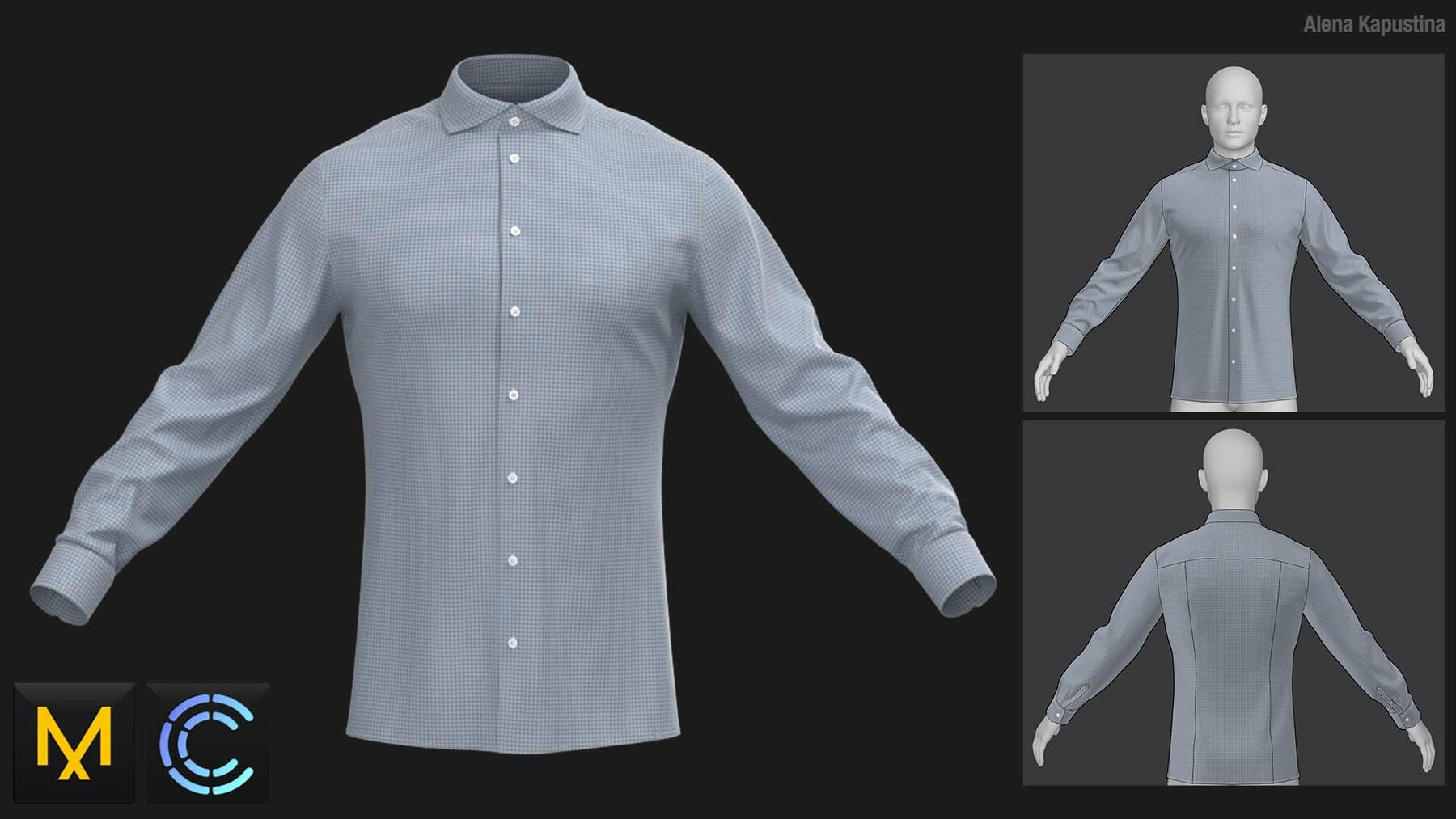 ArtStation - Male shirts pack / Marvelous Designer / Clo 3D project ...