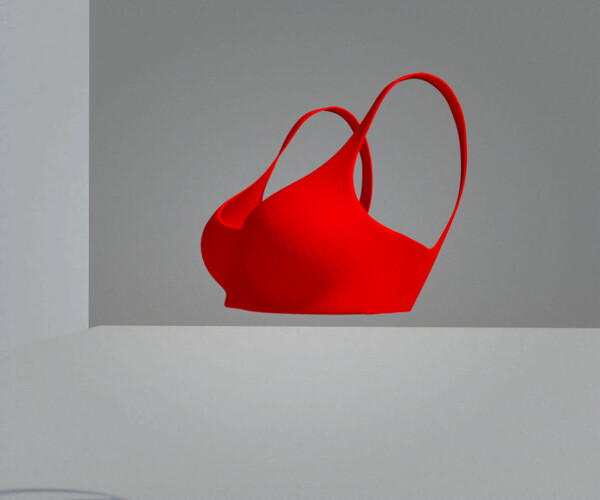 ArtStation - Women underwear bra bra model with the skeleton map ...