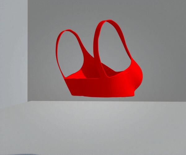 ArtStation - Women underwear bra bra model with the skeleton map ...
