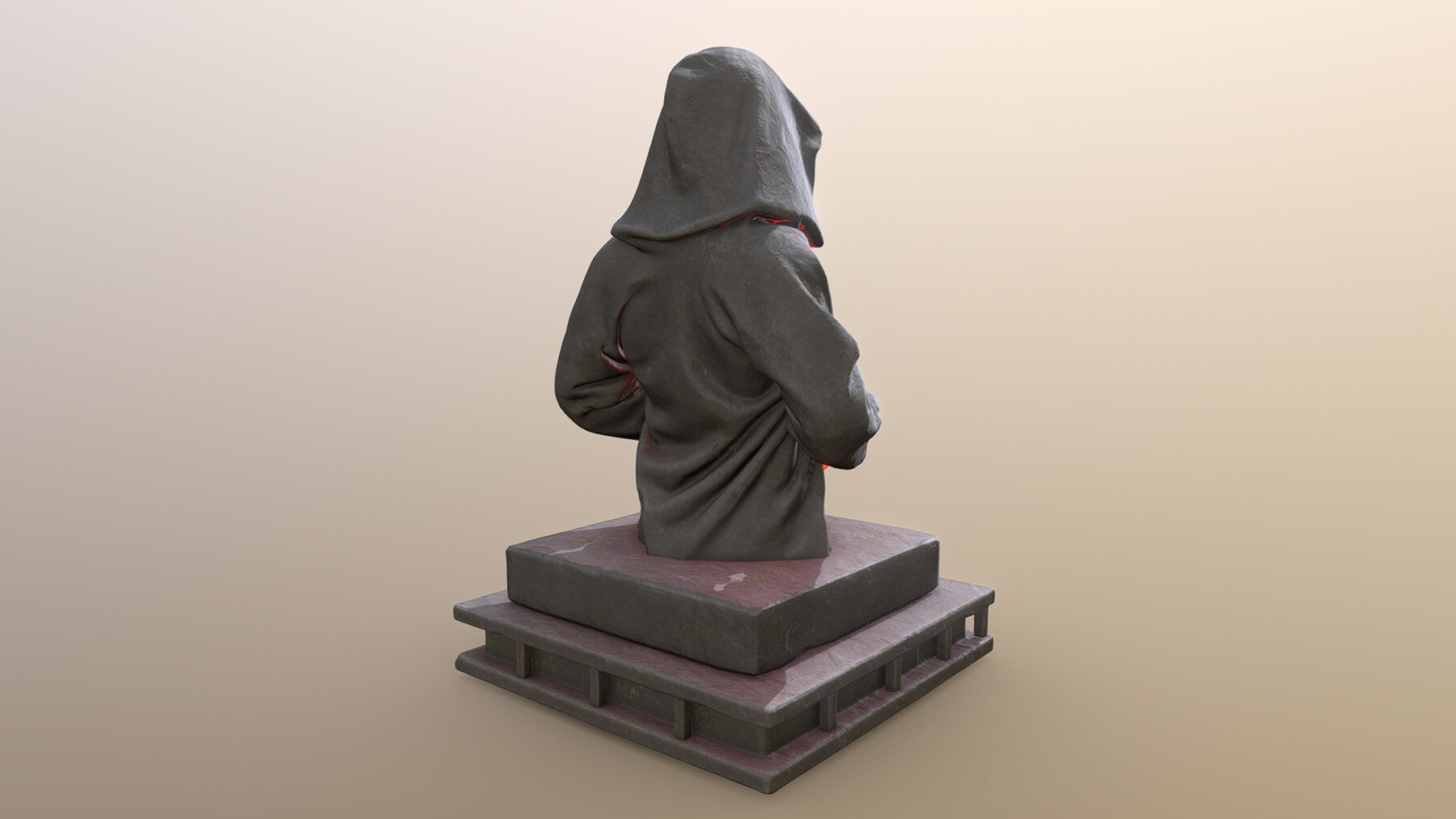 ArtStation - Hooded Crystal Statue Low-poly 3D model | Resources