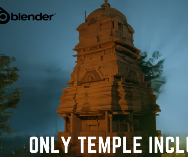 ArtStation - Ancient Temple created using blender. | Resources