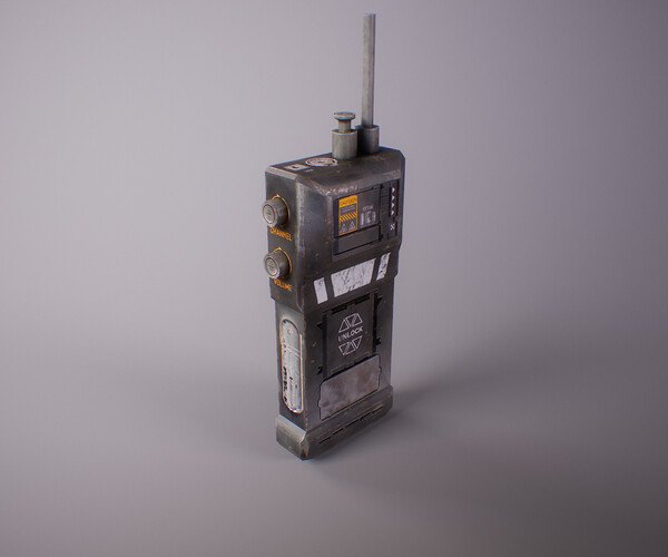 ArtStation - PBR Retro Sci-Fi Communicator | Game Assets