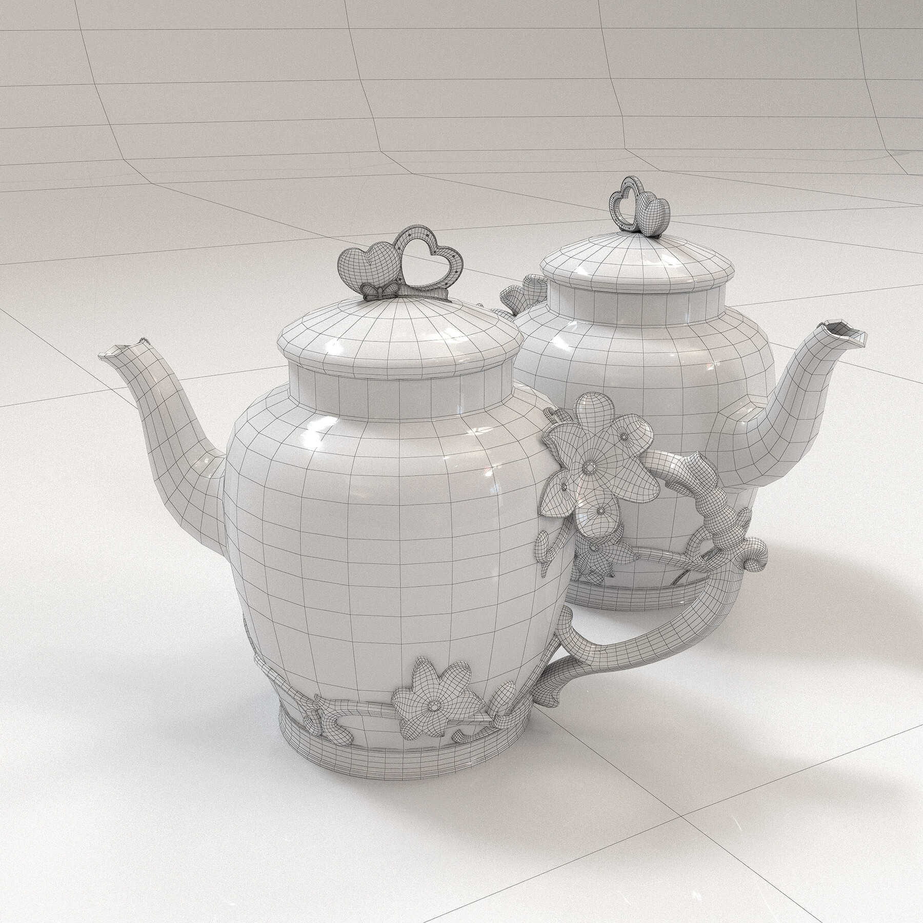 ArtStation - Handmade tea set 3D model | Resources