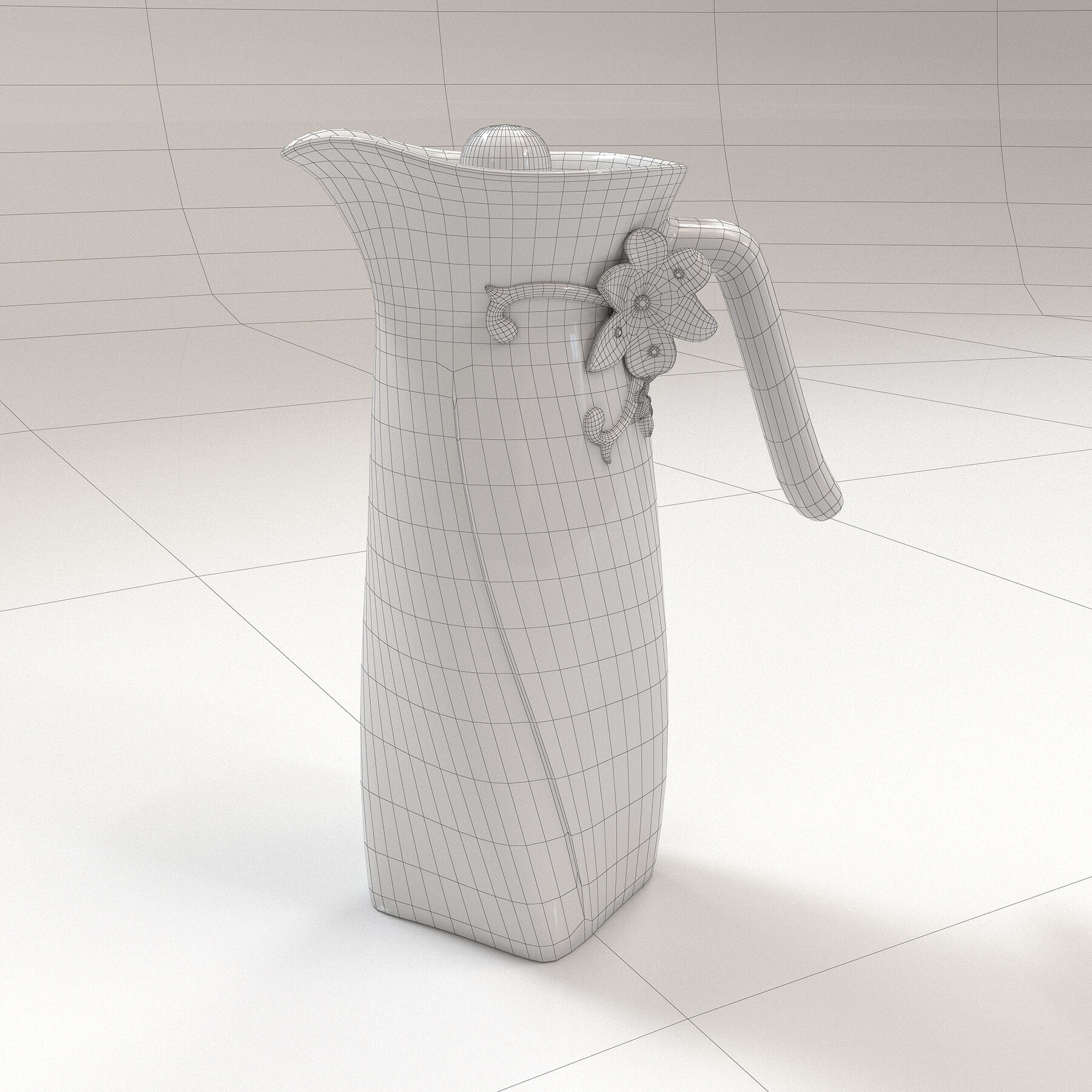 ArtStation - Handmade tea set with carafe 3D model | Resources