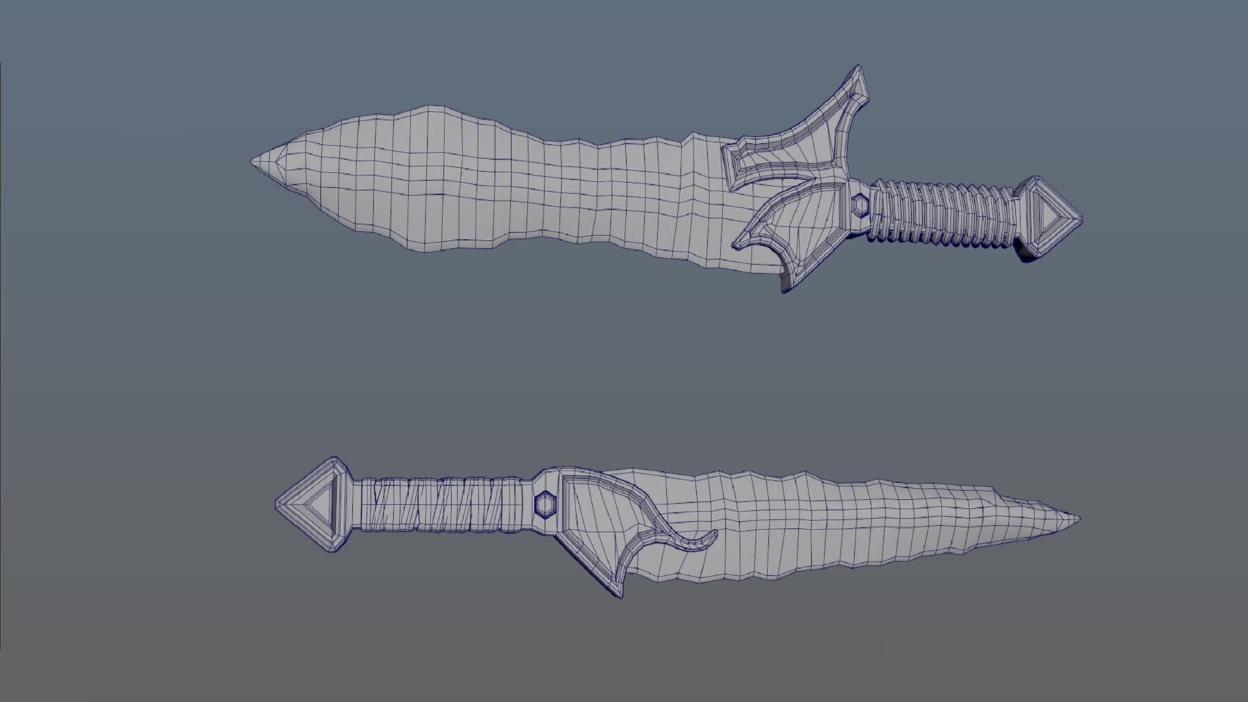 ArtStation - Stylized Fantasy Sword dagger PBR game ready Low-poly 3D model | Resources