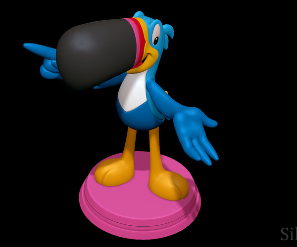 ArtStation - Toucan Sam - Froot Loops 3D print model | Resources