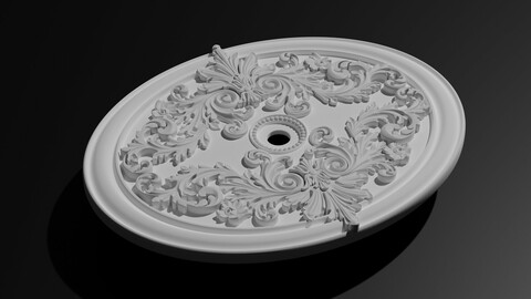 ArtStation - Architectural ceiling rosette | Resources