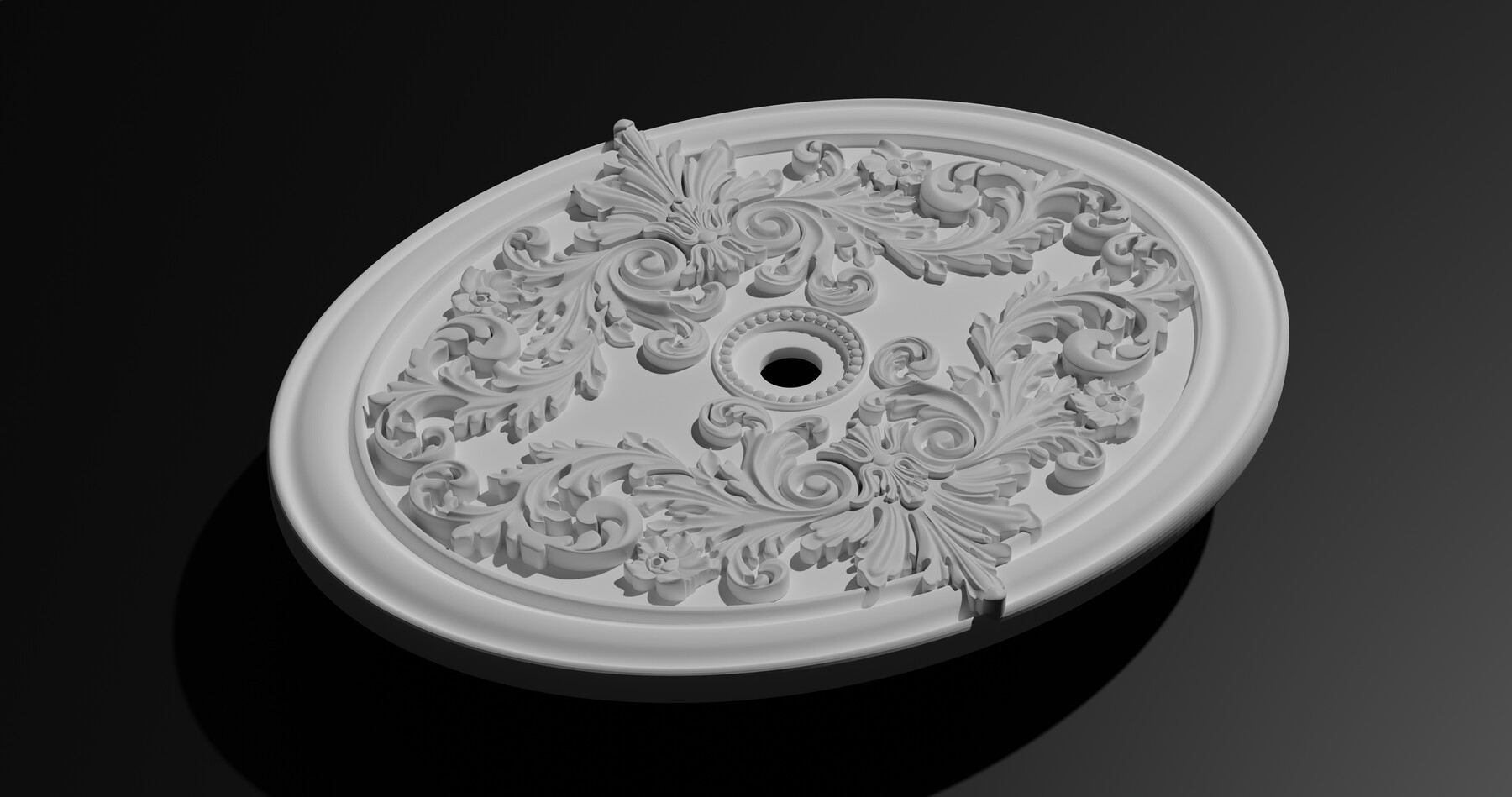 ArtStation - Architectural ceiling rosette | Resources