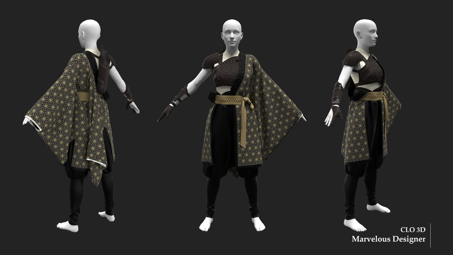 ArtStation - Female archer outfit / Marvelous Designer/Clo3D project ...
