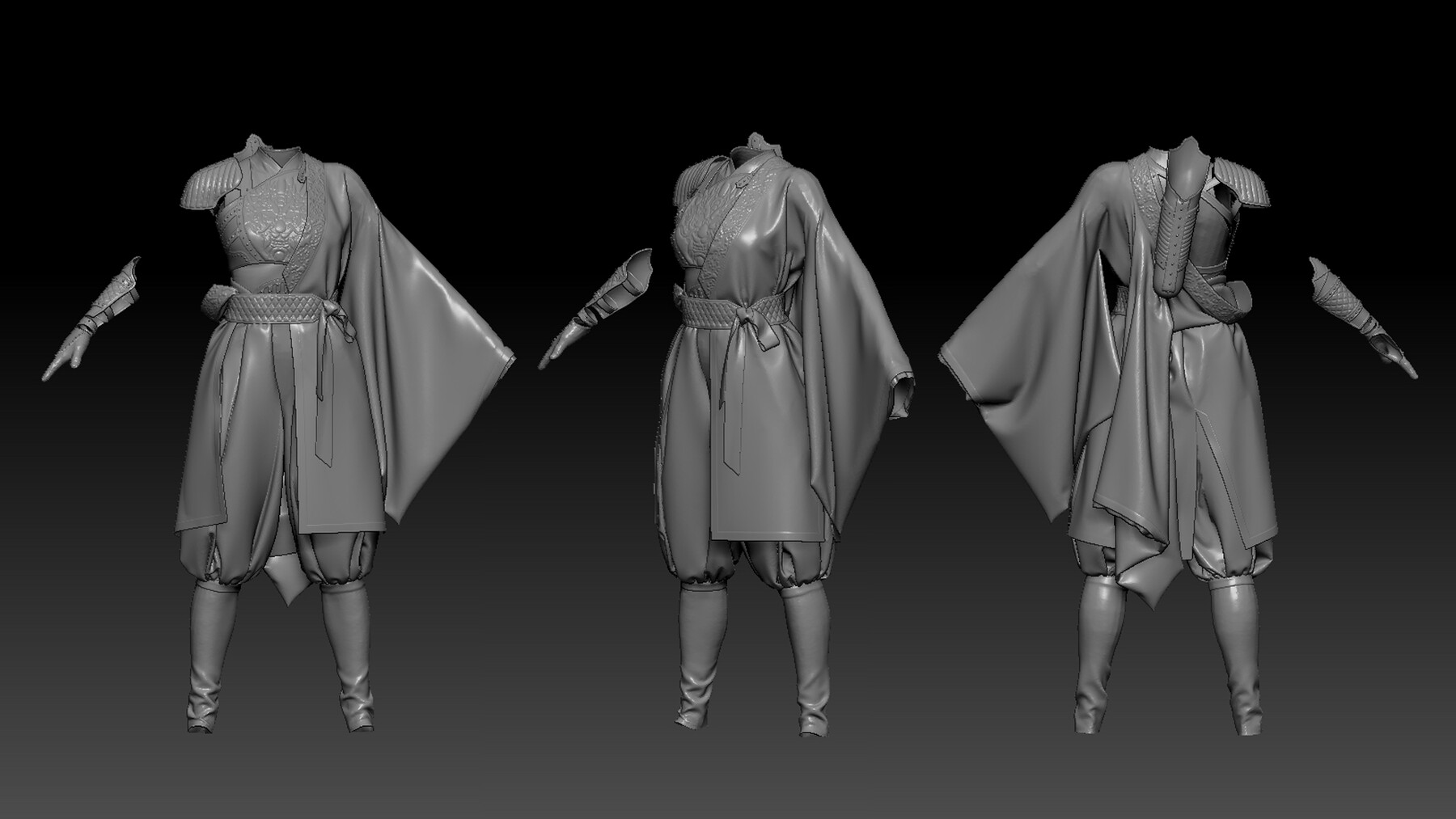 ArtStation - Female archer outfit / Marvelous Designer/Clo3D project ...