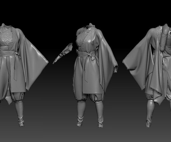 ArtStation - Female archer outfit / Marvelous Designer/Clo3D project ...