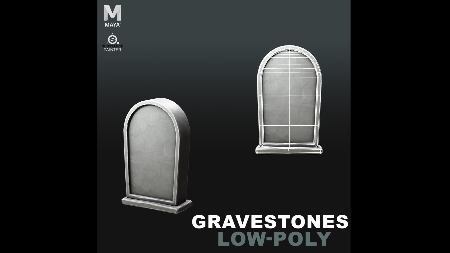 ArtStation - Stylized Gravestones / Tombstones | Game Assets