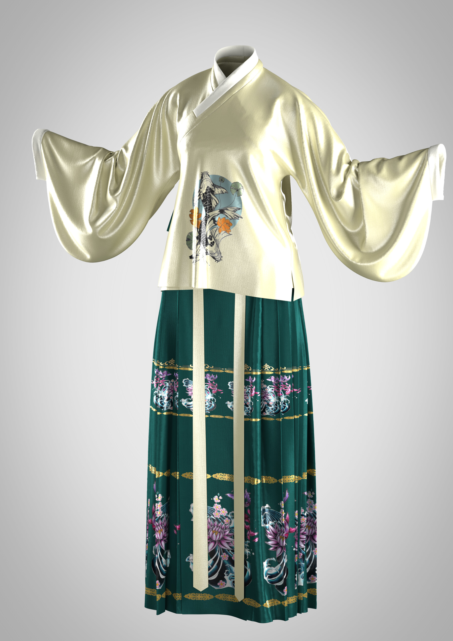 ArtStation - L/W/P Studio -Hanfu collection | Game Assets