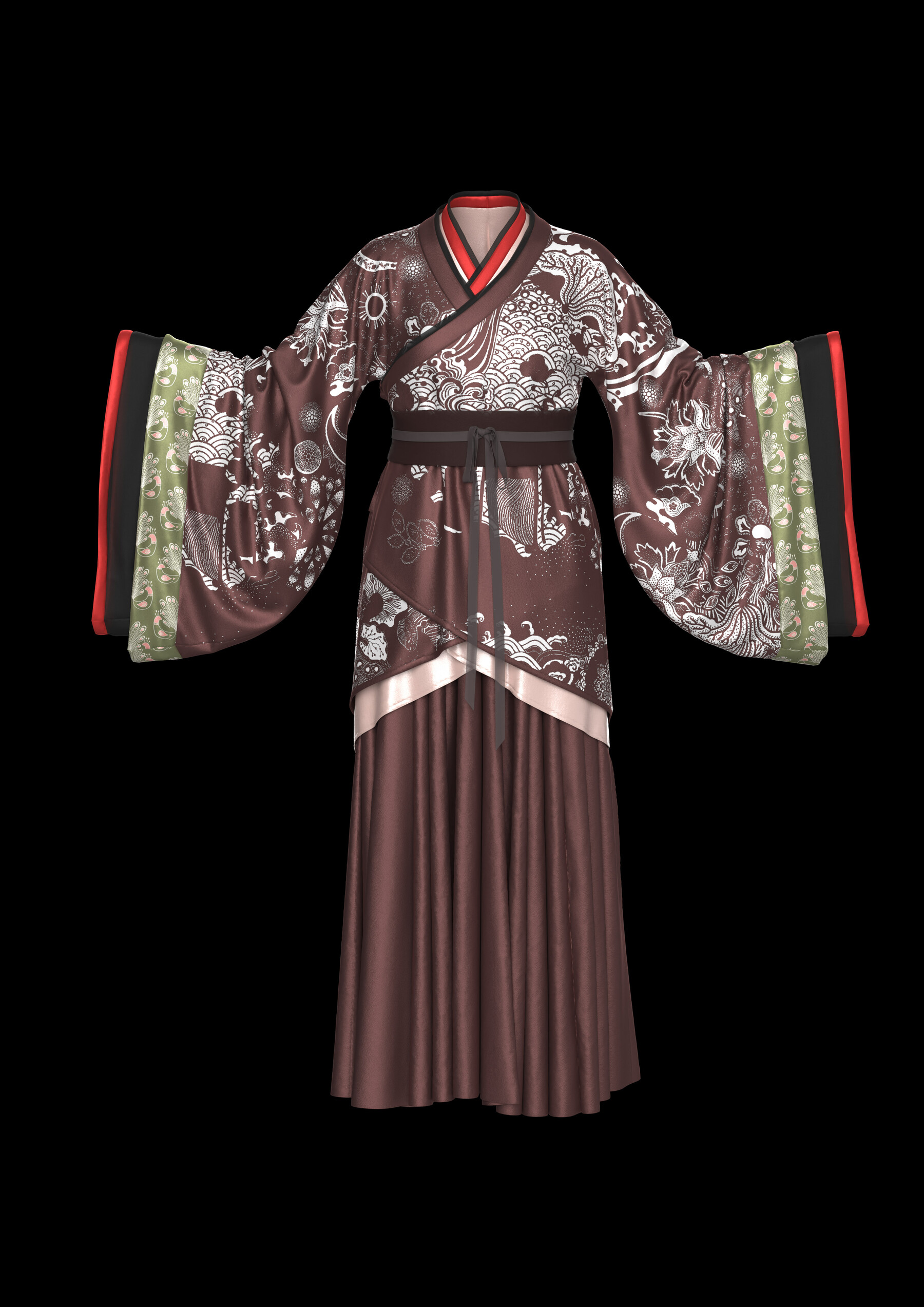 ArtStation - L/W/P Studio -Hanfu collection | Game Assets