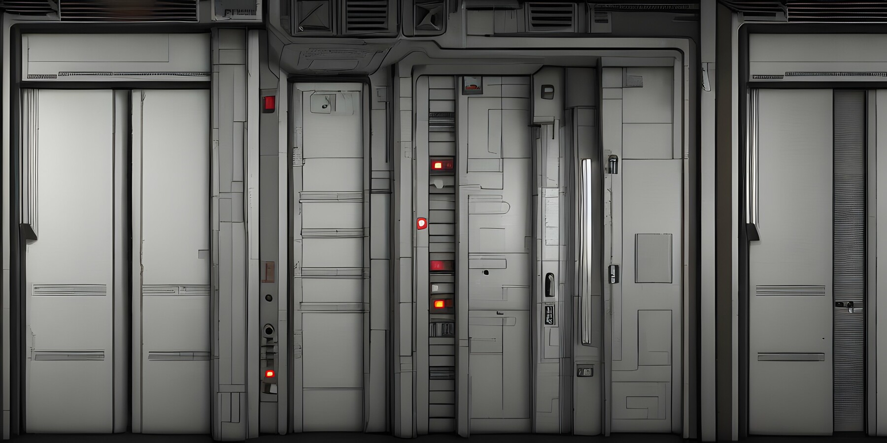 ArtStation - 500 + Scifi doors vol 01 - Miscellaneous textures for ...