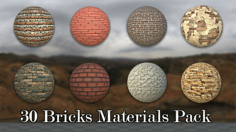 ArtStation - Brick Material Pack | Game Assets