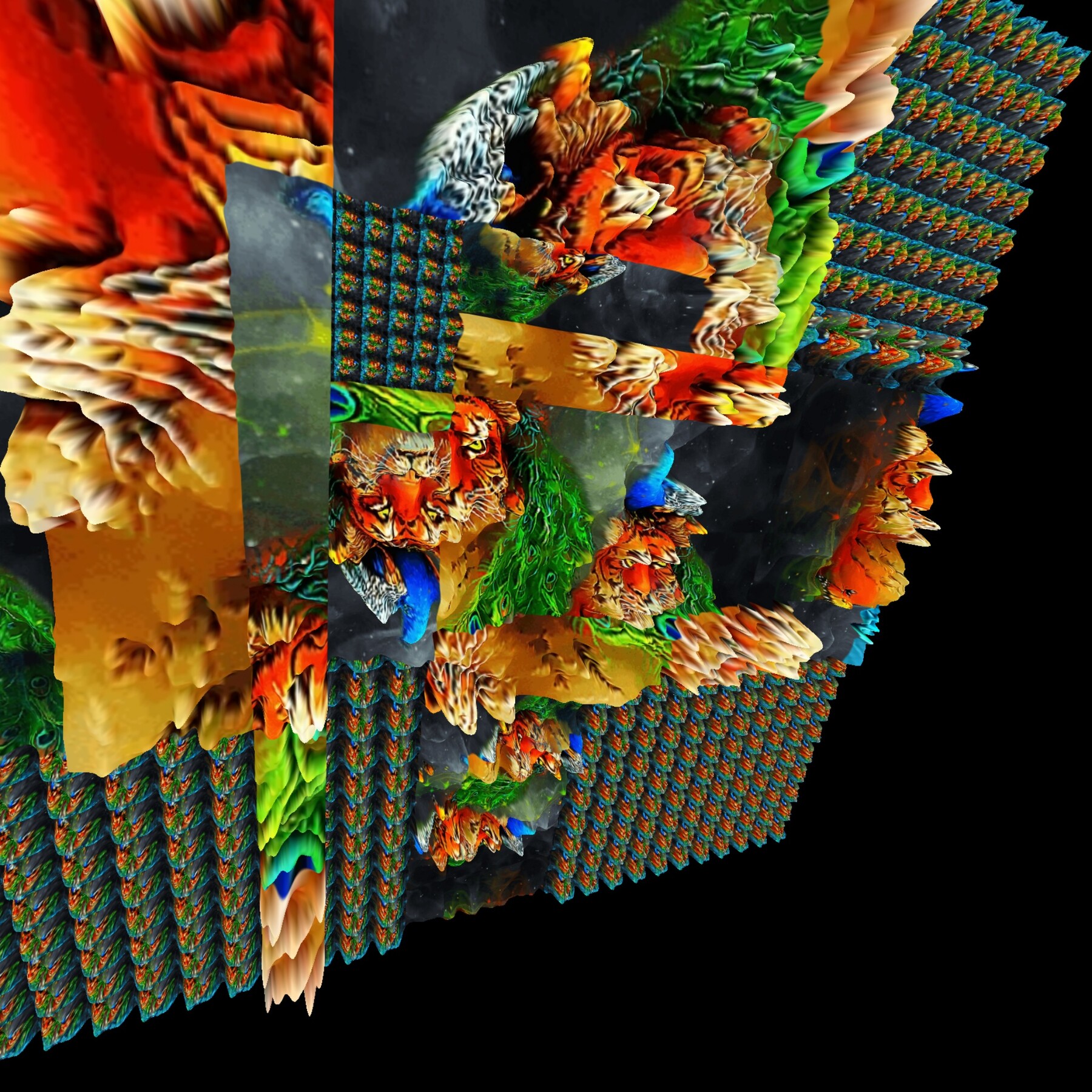 ArtStation - Tigers kaleidoscope | Artworks