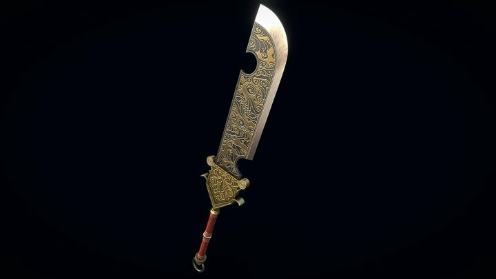 ArtStation - Chinese Great Broadsword | Game Assets