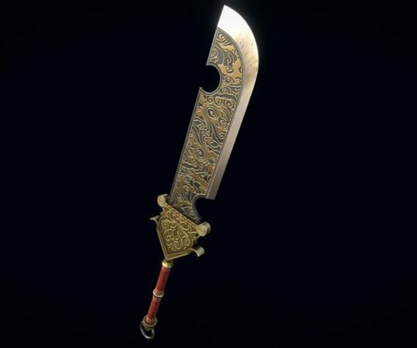 ArtStation - Chinese Great Broadsword | Game Assets
