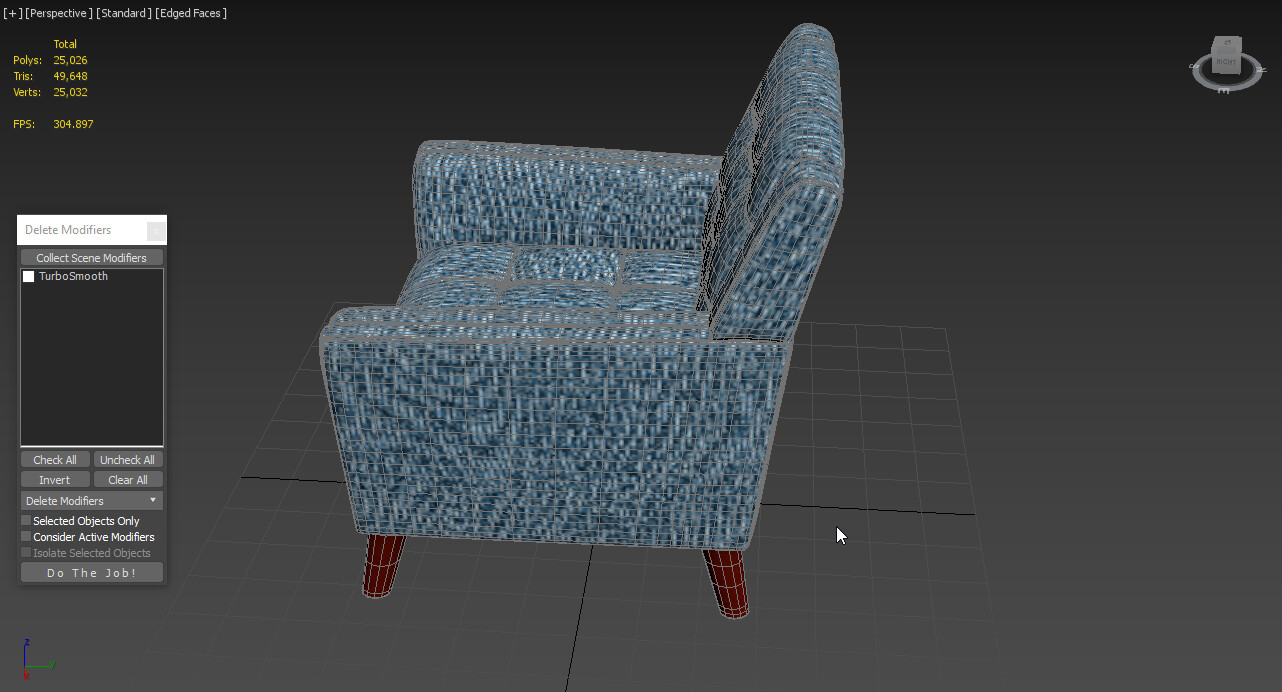 ArtStation - Christopher Knight Home Alisa Mid Century Modern Fabric Arm Chair 3D Model | Resources