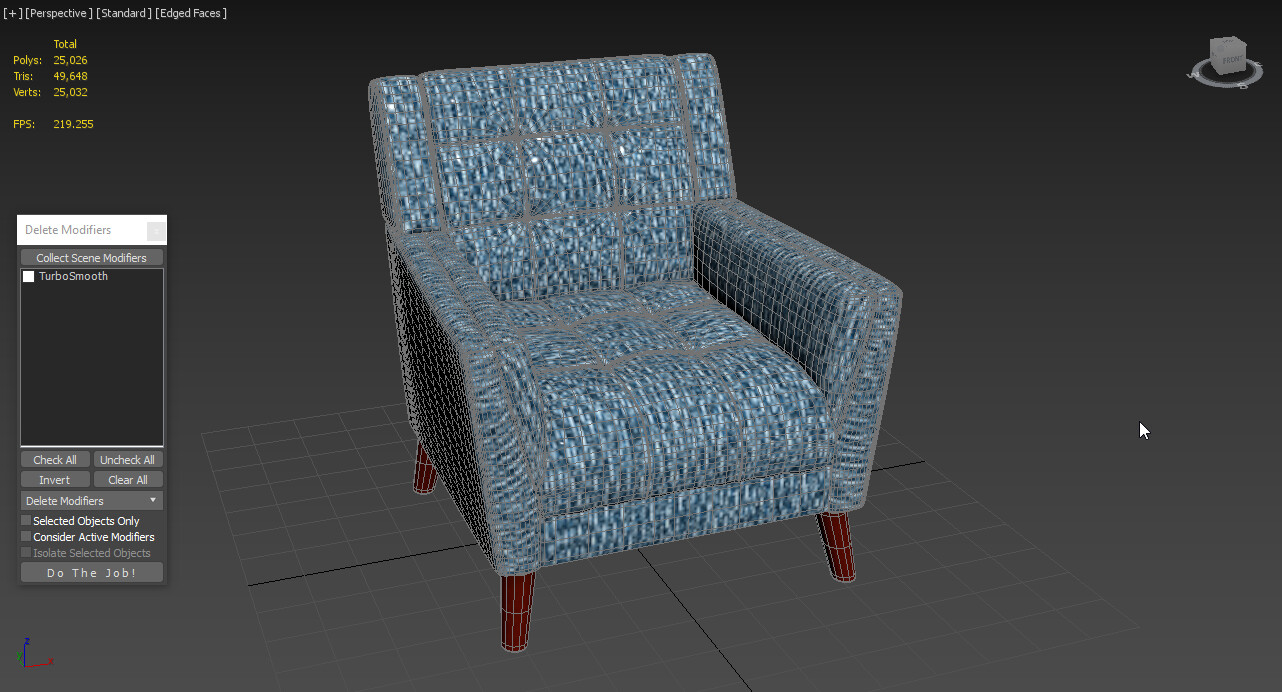 ArtStation - Christopher Knight Home Alisa Mid Century Modern Fabric Arm Chair 3D Model | Resources