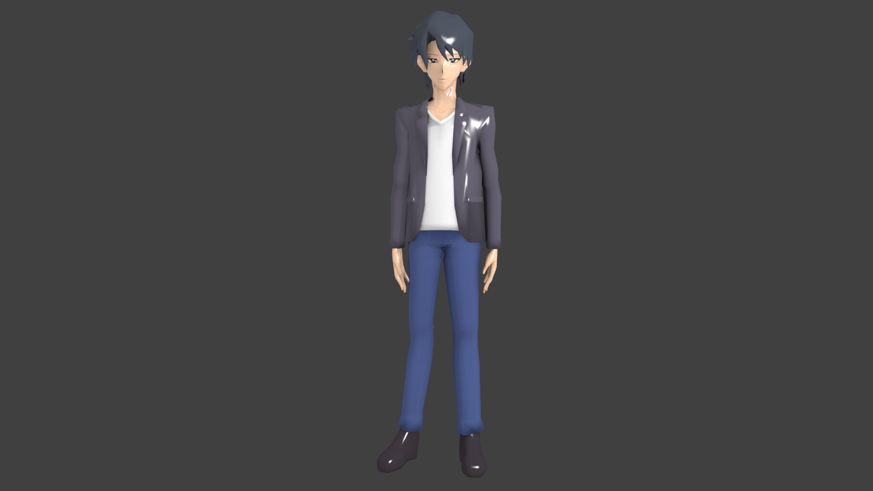 Artstation David Yugioh Anime Lowpoly Model Game Assets