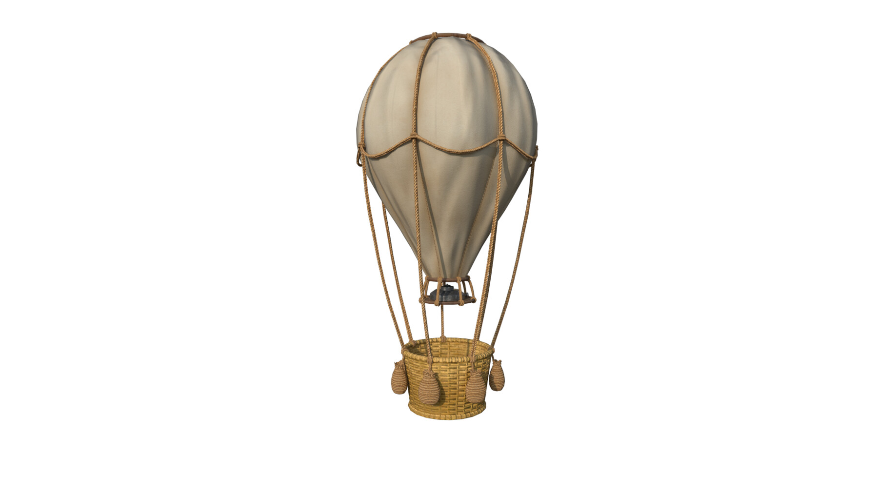ArtStation - Stylized hot air balloon PBR game ready Low-poly 3D model ...