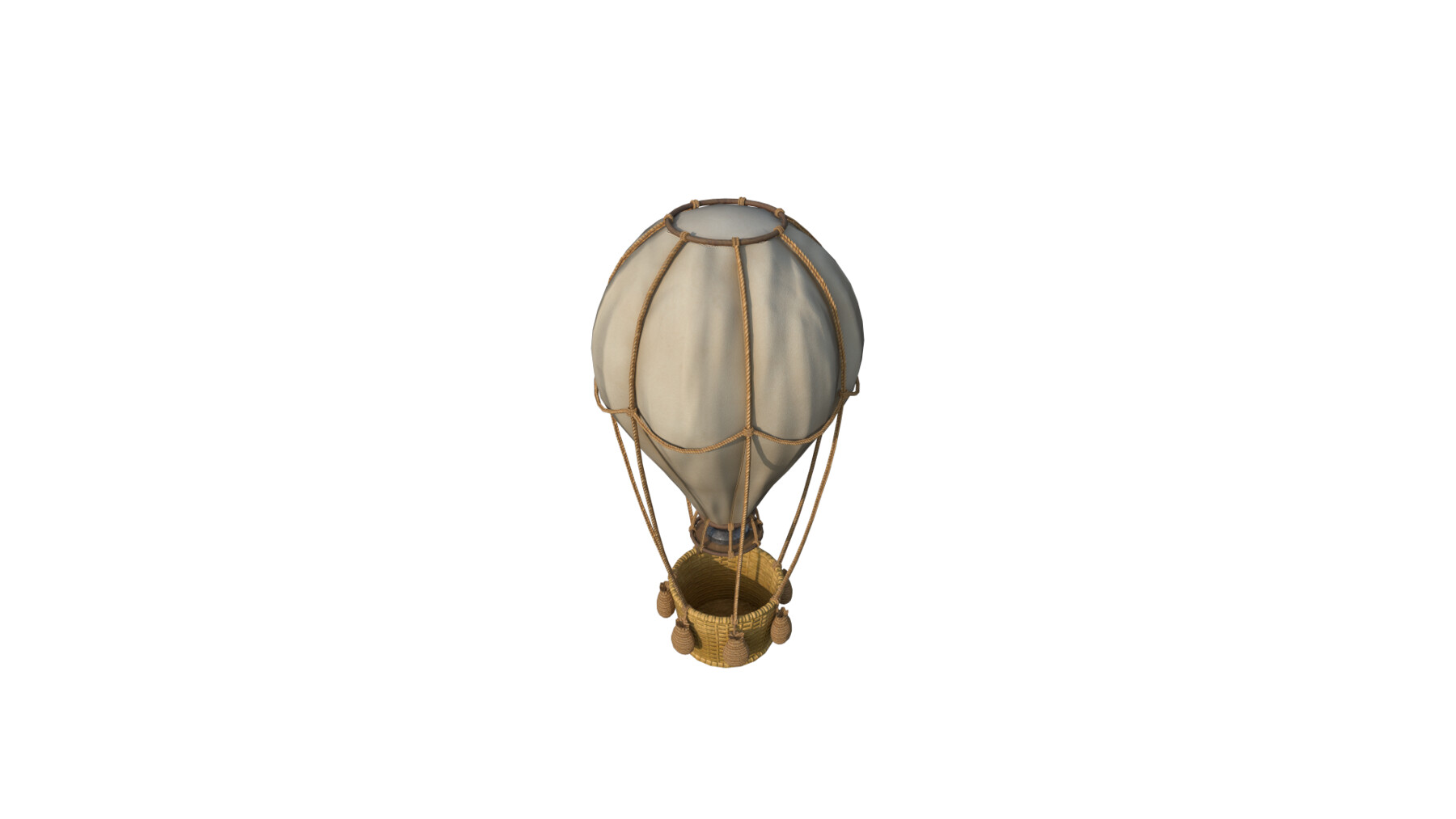 ArtStation - Stylized hot air balloon PBR game ready Low-poly 3D model ...