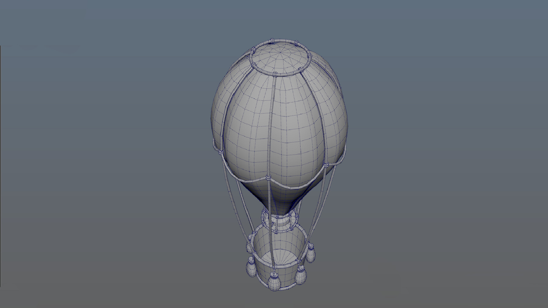 ArtStation - Stylized hot air balloon PBR game ready Low-poly 3D model ...