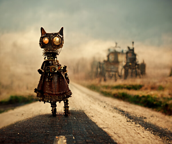 ArtStation - Steampunk world, steampunk cat. | Artworks
