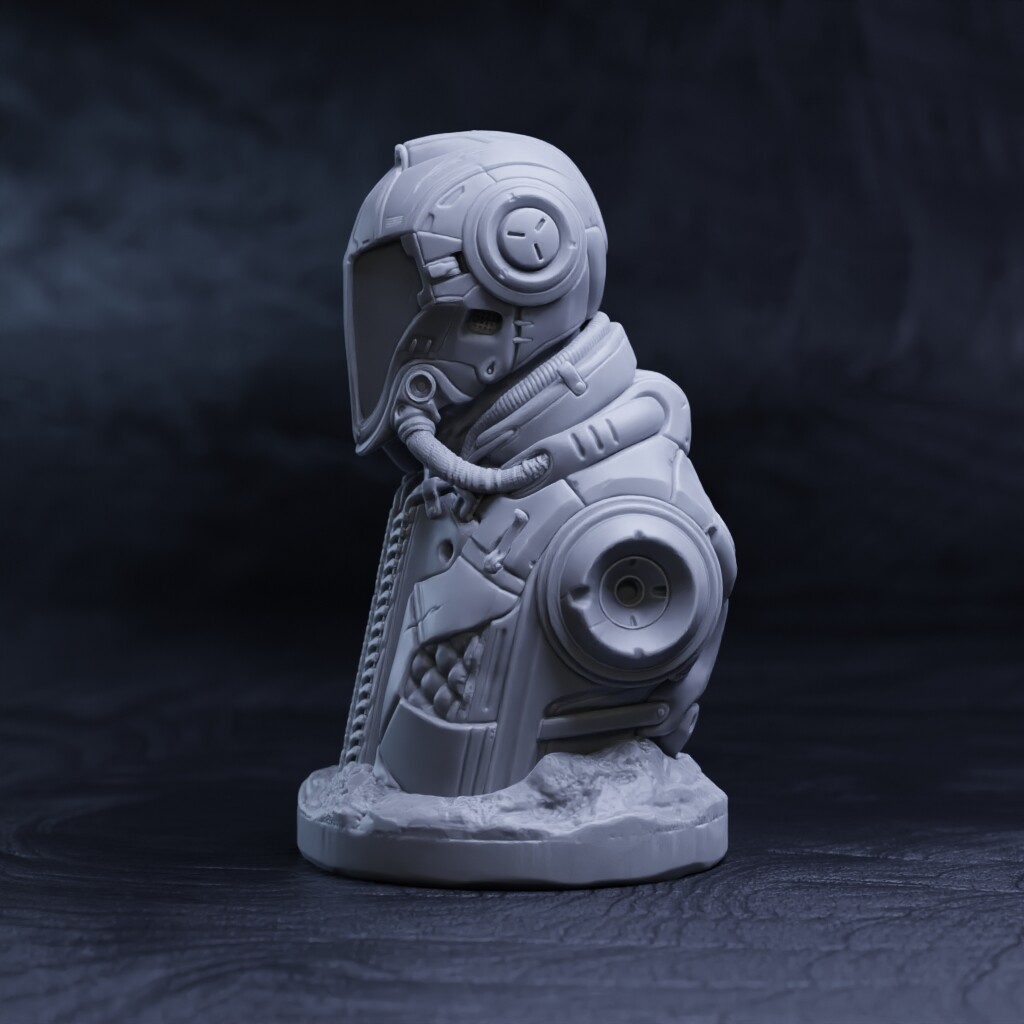 ArtStation - STL - Pathfinder Suit - Sci Fi Bust | Resources
