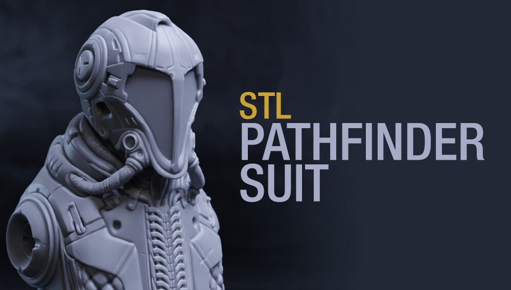 ArtStation - STL - Pathfinder Suit - Sci Fi Bust | Resources