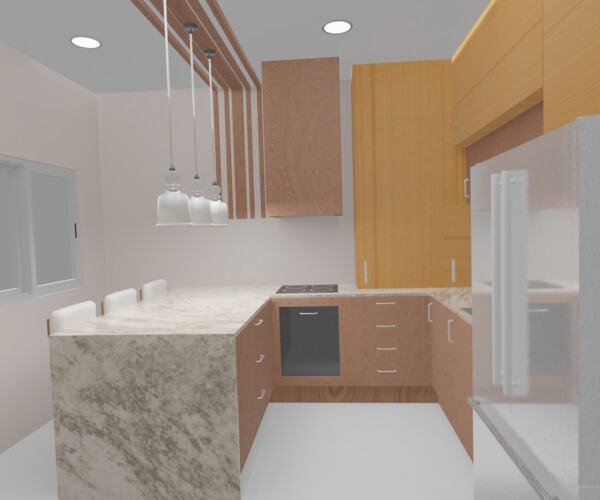 ArtStation - Small Kitchen 3D Model | Game Assets