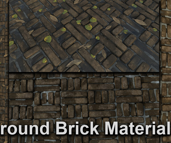 ArtStation - Ground Brick Material 1 | Game Assets