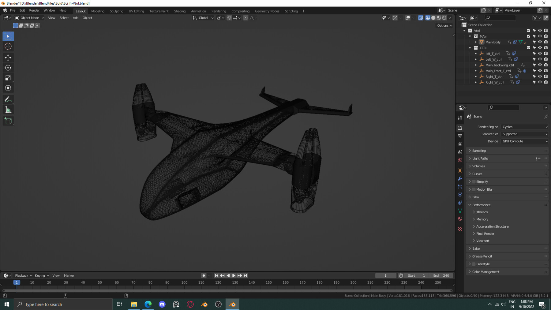 ArtStation - Scifi VTOL Aircraft | Game Assets