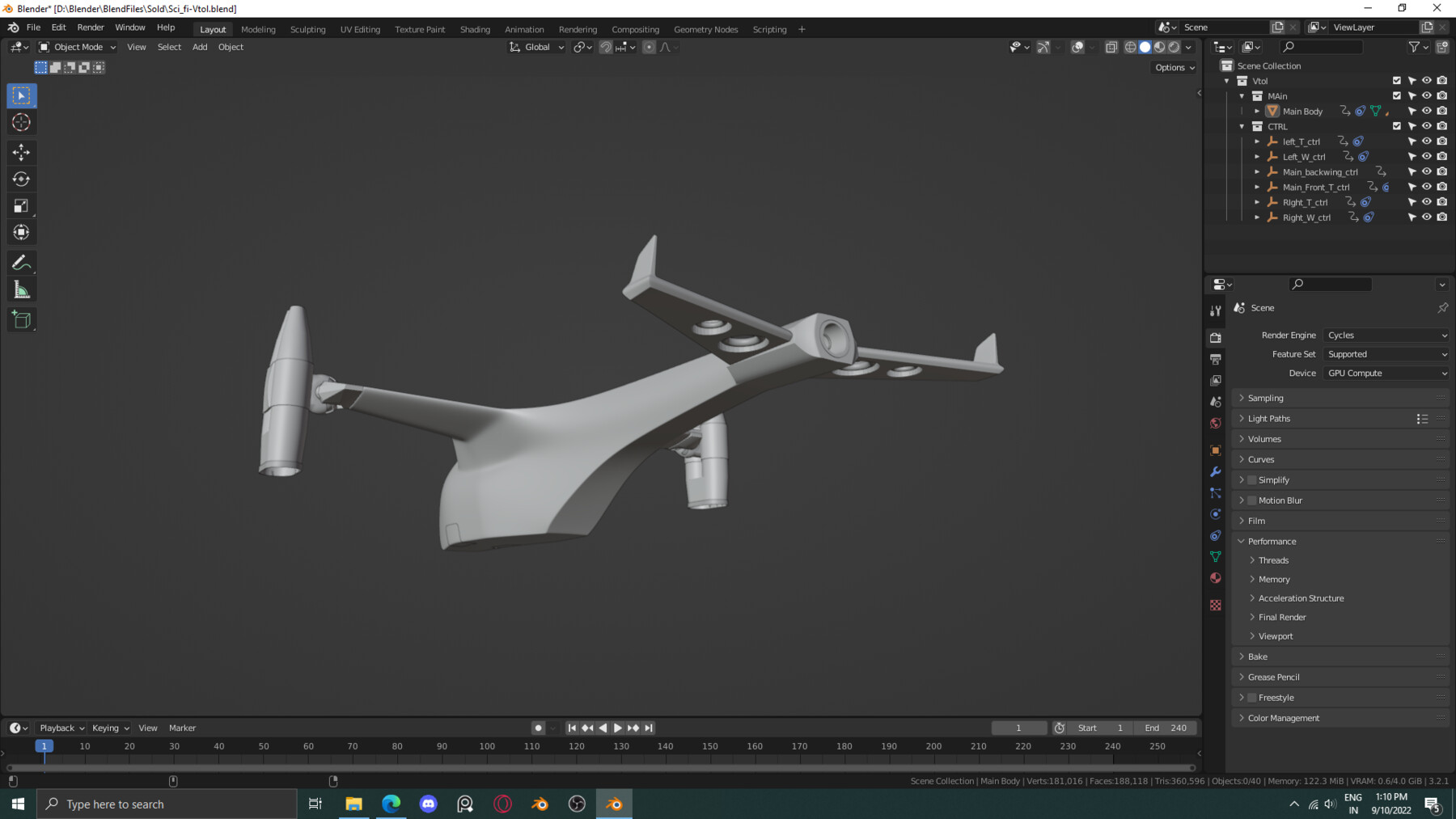 ArtStation - Scifi VTOL Aircraft | Game Assets