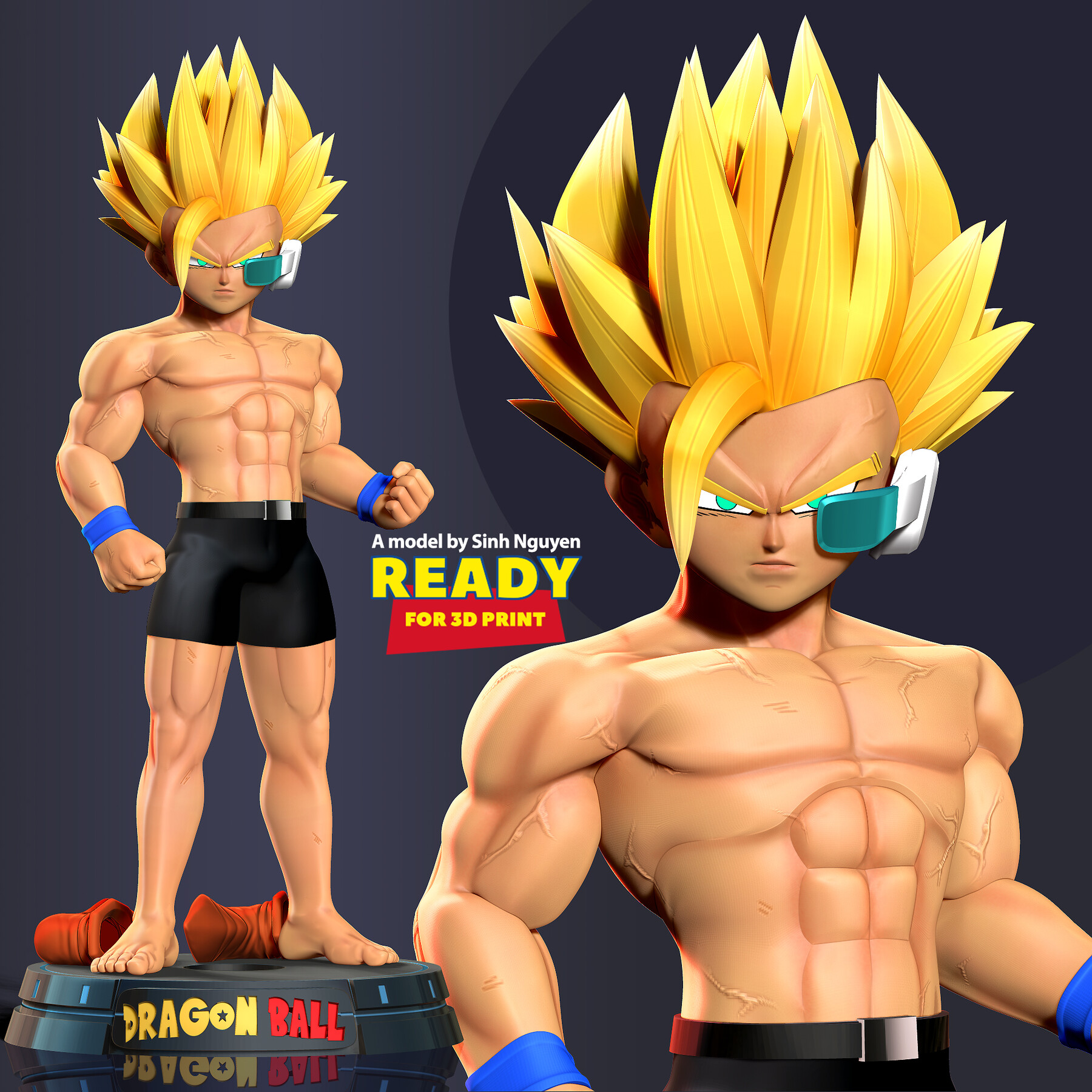 ArtStation - Teen Gohan with gym | Resources