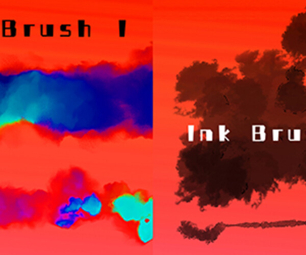ArtStation - 4 Ink Brushes for ClipStudioPaint | Brushes