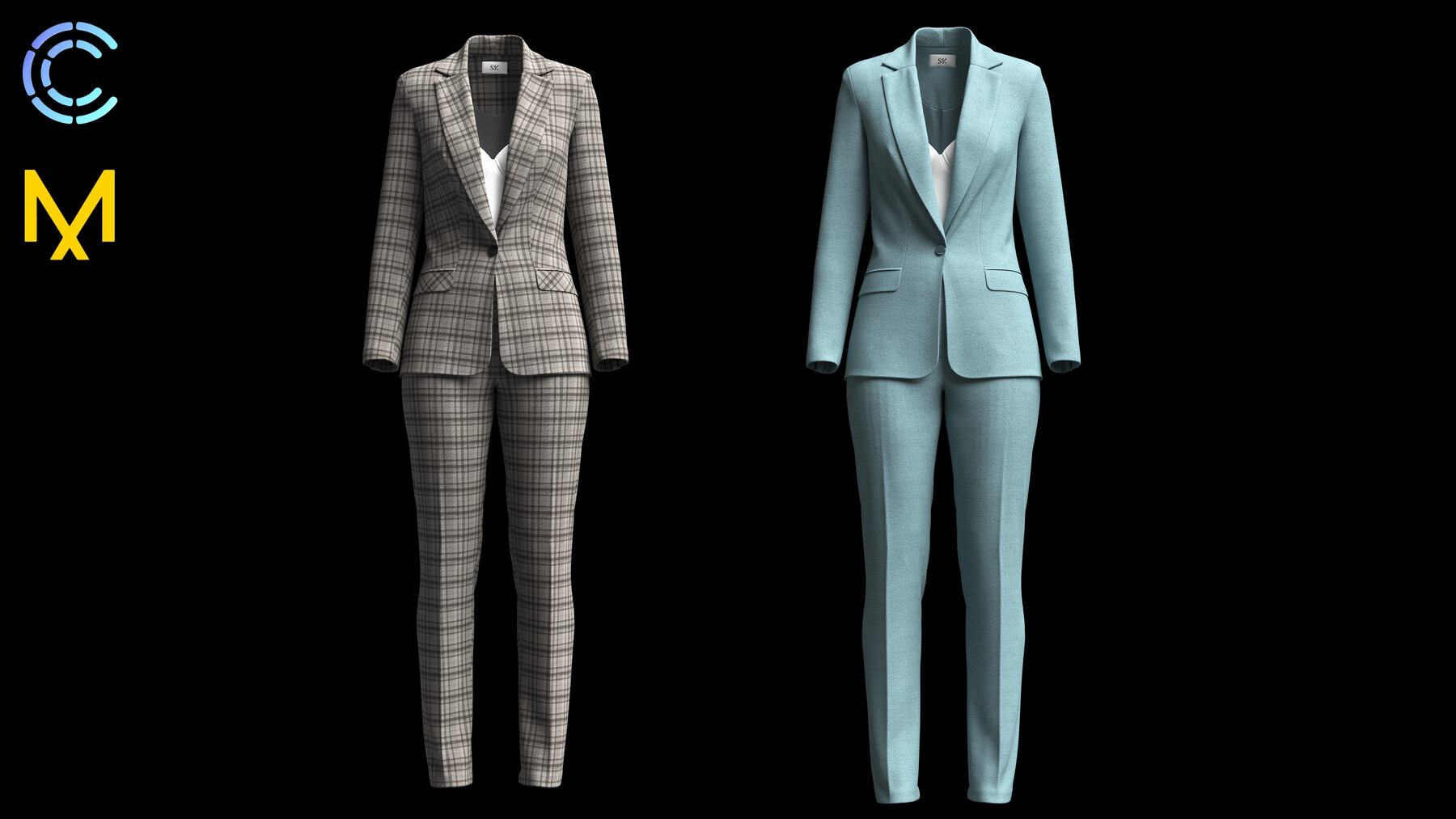 ArtStation - WOMEN BUSINESS SUIT | Game Assets
