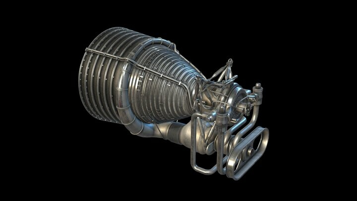 ArtStation - Rocket Engine F1 Rocketdyne | Resources