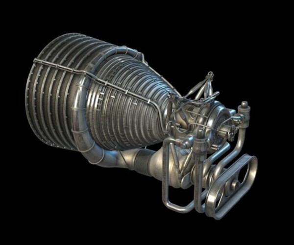 ArtStation - Rocket Engine F1 Rocketdyne | Resources