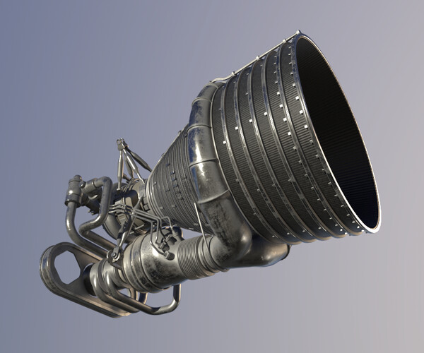 ArtStation - Rocket Engine F1 Rocketdyne | Resources