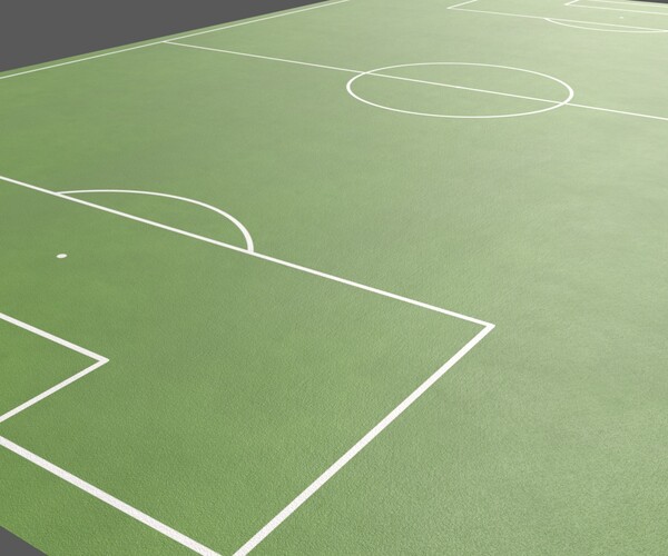 ArtStation - PBR Soccer and Football Pitch | Game Assets